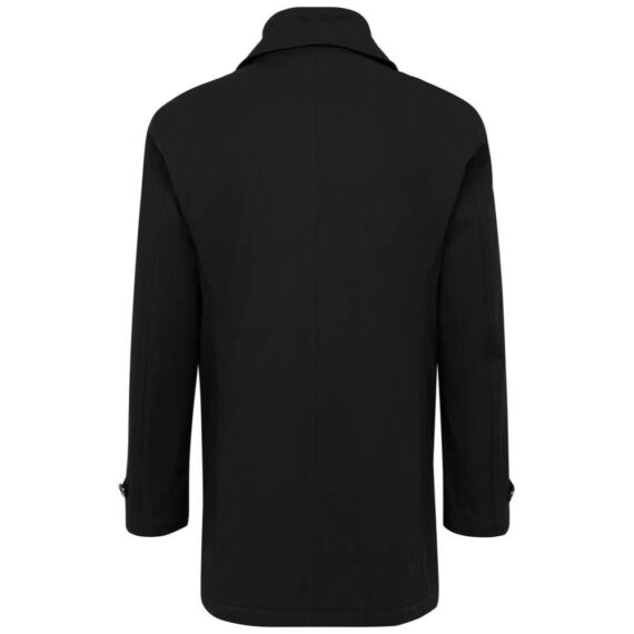 BUGATTI Rainseries Black Raincoat With Detachable Insert | Menswear Online