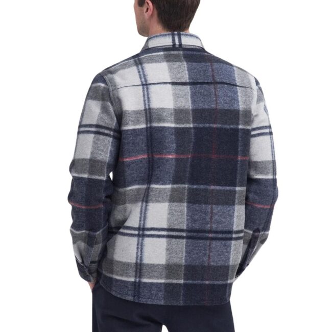 BARBOUR Chapter Overshirt Blue Granite | Menswear Online