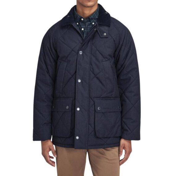 Barbour Winter Ashby Navy Jacket | Menswear Online