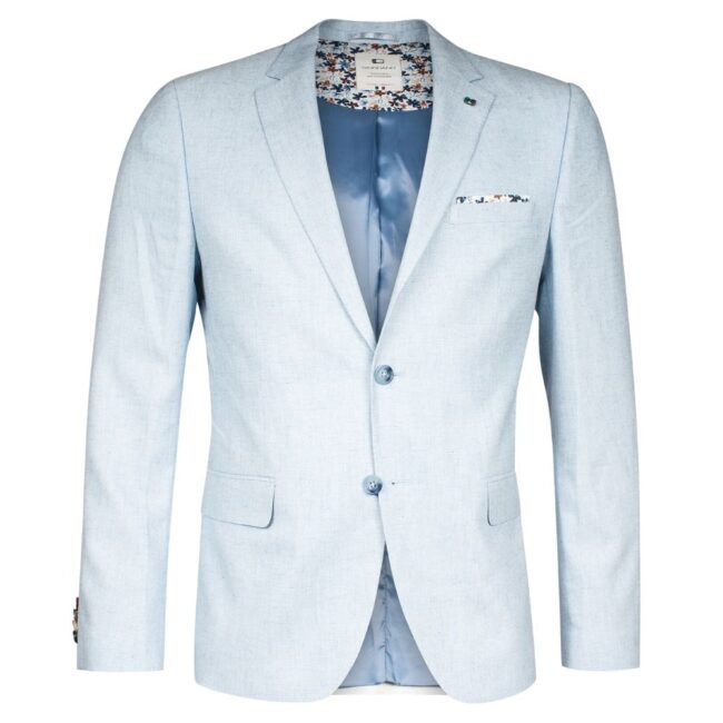Giordano Soft Basket Weave Light Blue Formal Jacket | Menswear Online