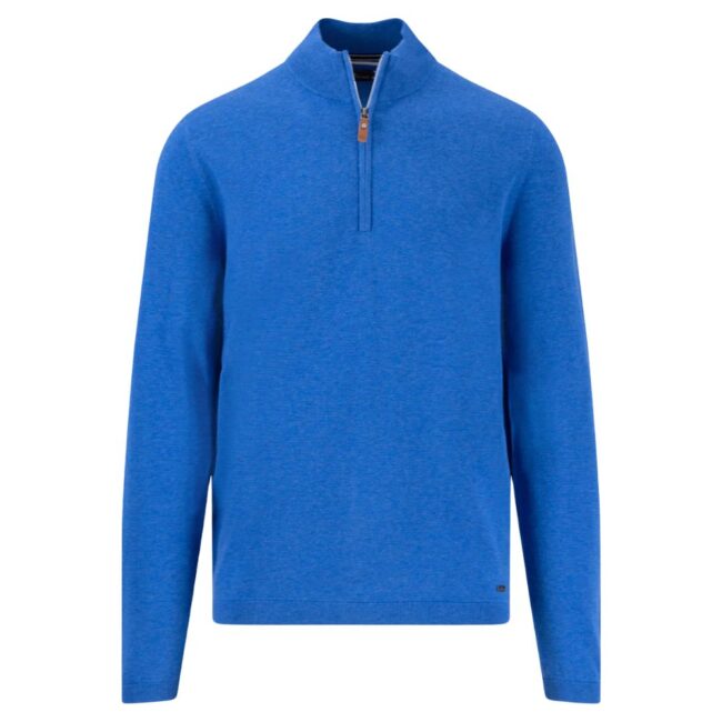 FYNCH-HATTON Burgundy Half Zip Jumper | Menswear Online