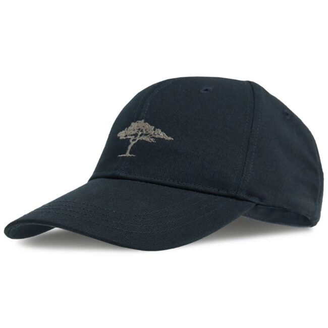 Fynch-Hatton Navy Cotton Baseball Cap | Menswear Online