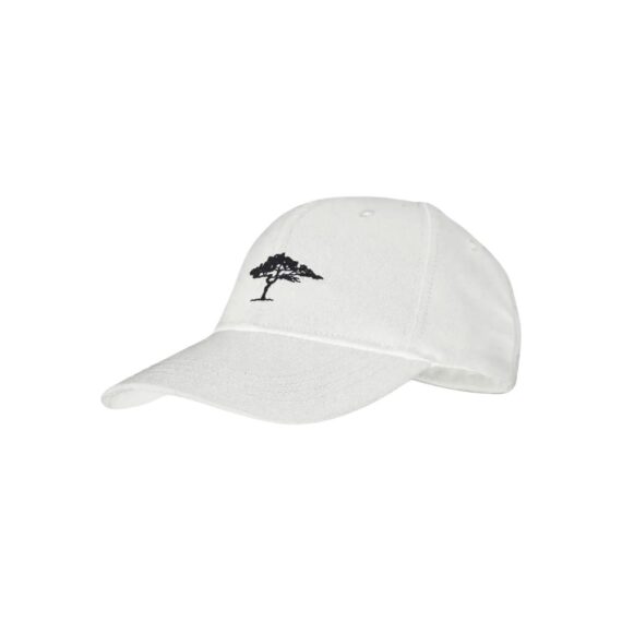 Fynch-Hatton White Cotton Rib Baseball Cap | Menswear Online