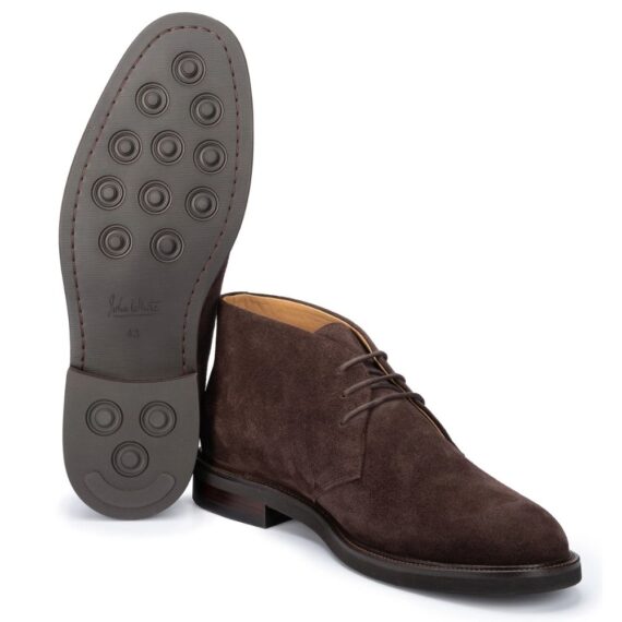 John White Wessex Brown Calf Chukka Boot | Menswear Online