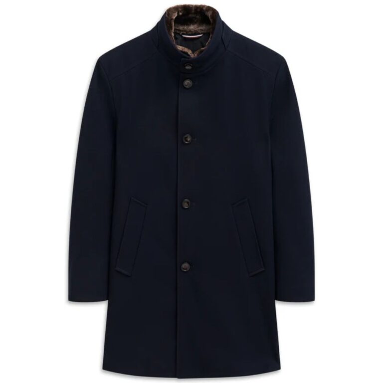 BUGATTI Navy Coat With Detachable Insert | Menswear Online