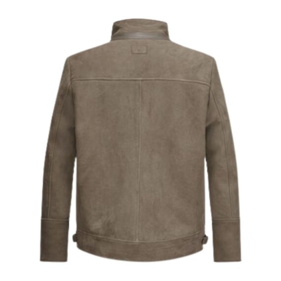 Milestone Light Brown Goat Velour Suede Jacket | Menswear Online