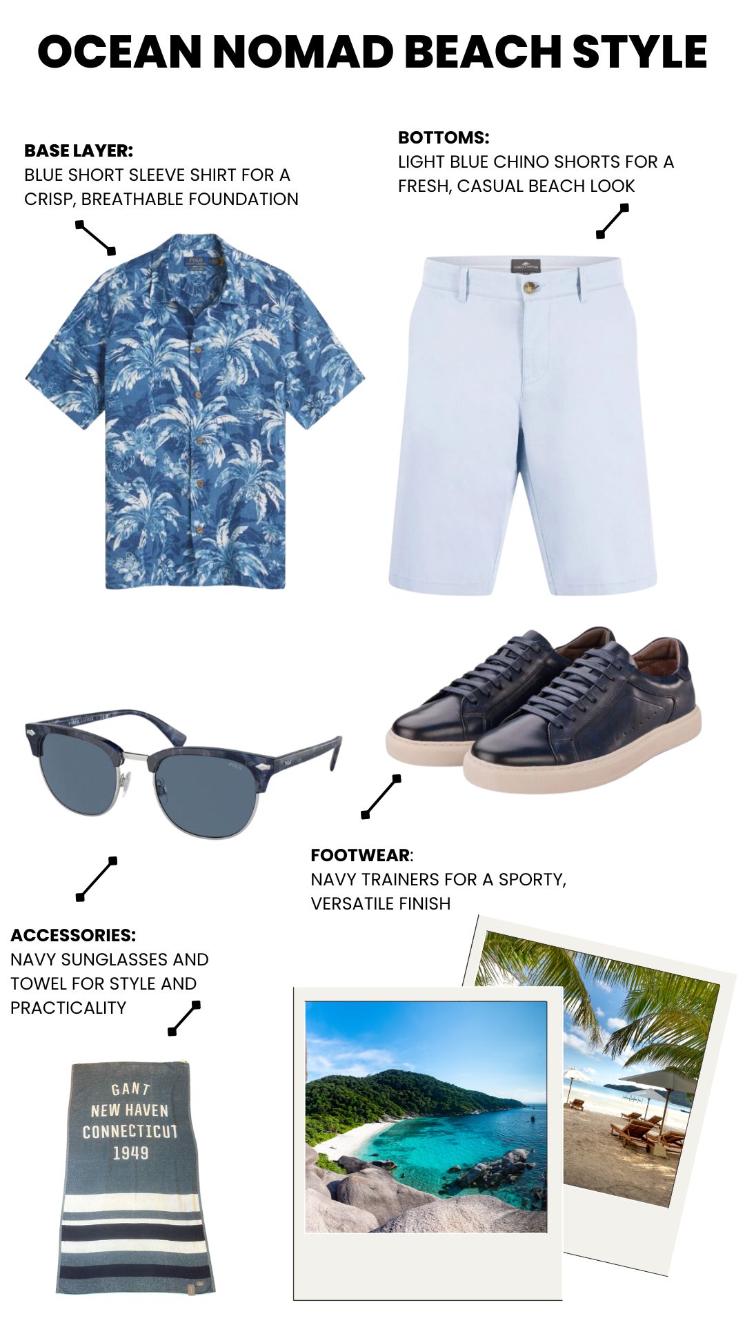 Beach Outfit Ideas For Men: Relaxed Summer Outfits, Coastal Style ...
